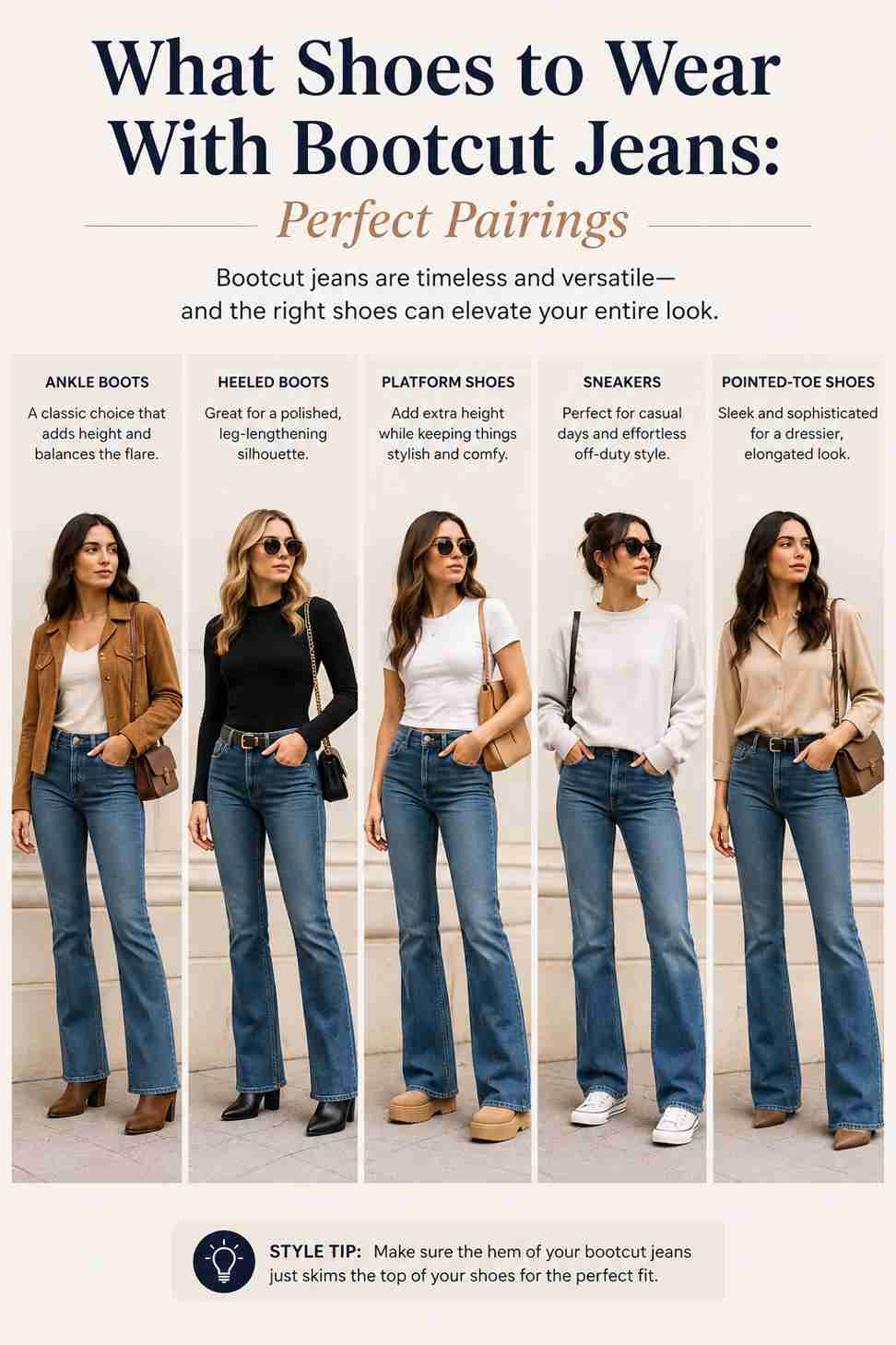 What Shoes to Wear With Bootcut Jeans: Perfect Pairings